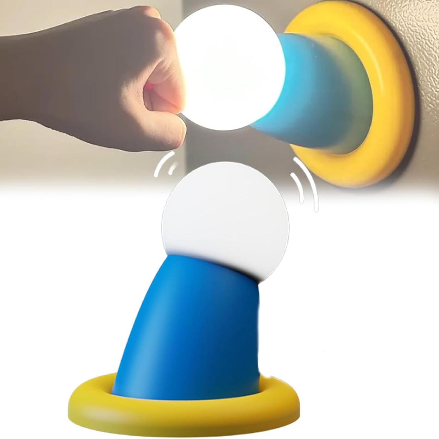 Round Hand Clapping Lamp, Silicone Novelty Hand Lamp,Squishy Hand Tap ...