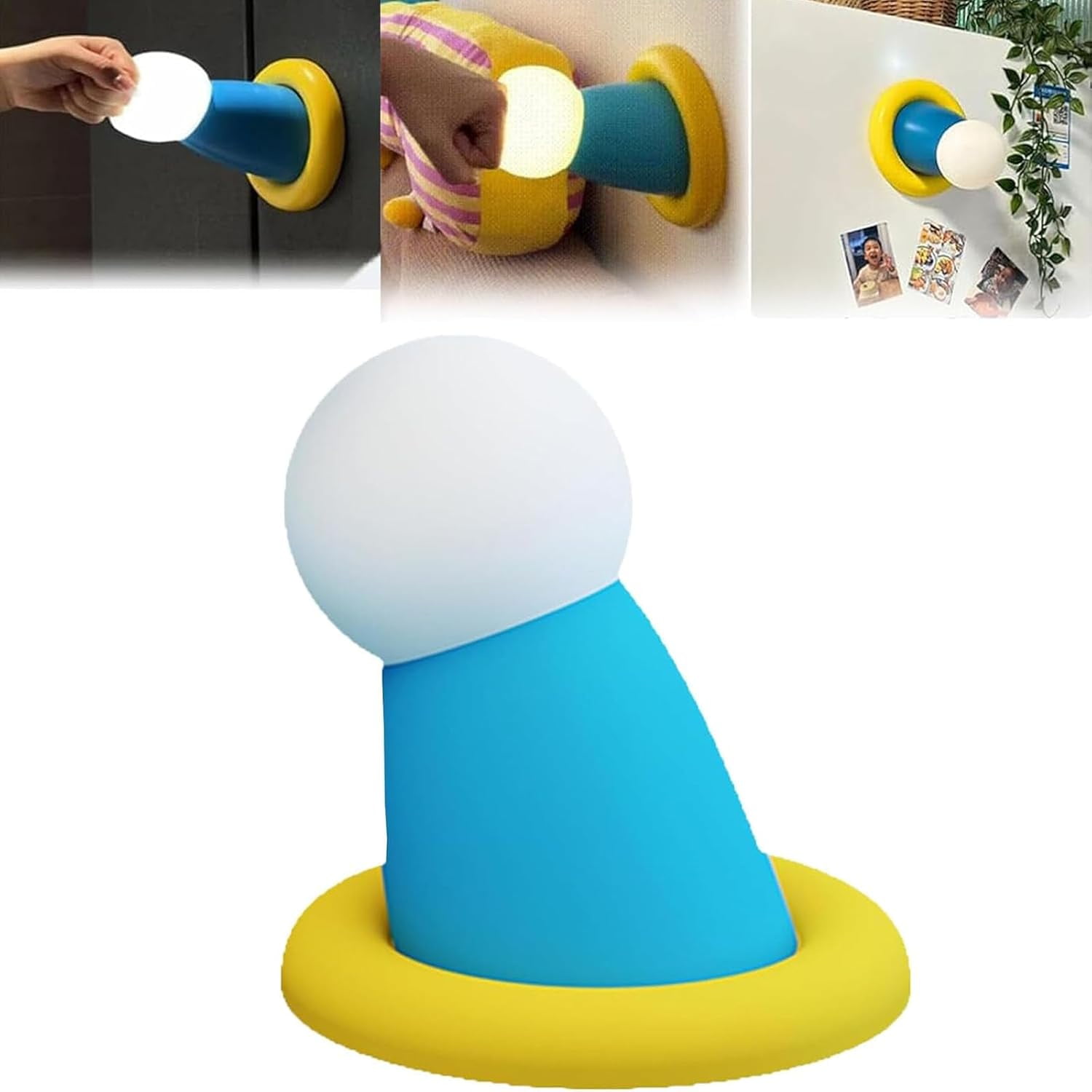 Round Hand Clapping Lamp, Silicone Novelty Magnetic Night Lamp ...