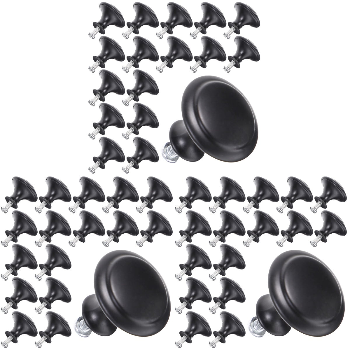 Round Handle 75 Pcs Cabinet Pull Replacement Metal Drawer Pulls for ...