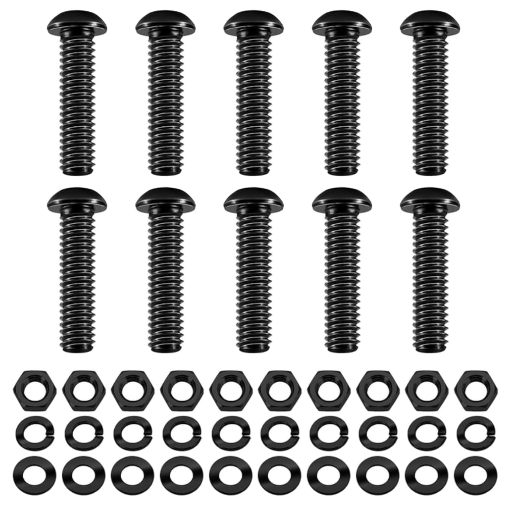 Round Head Bolts Steel Hexagonal sockets Screws Set Including Nut ...