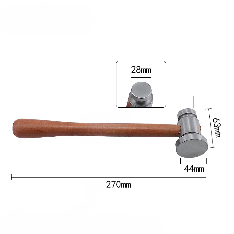 Round Head Hammer with Wooden Handle Woodworking Installation Hammer ...