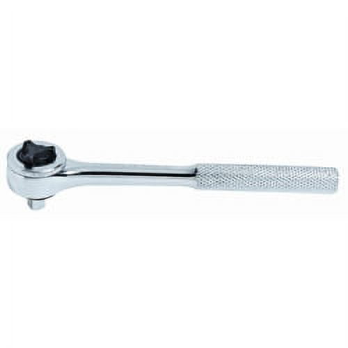 Round Head Ratchet, 1/4" Drive, Reversible, 43 Tooth, 5.80" Overall ...