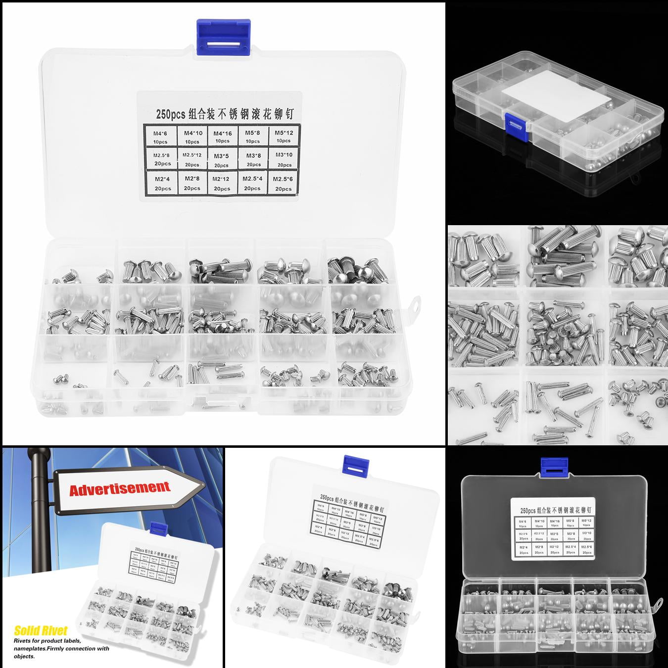 Round Head Rivet, Practical Knurled Shank Rivet, Stainless Steel Rivet ...