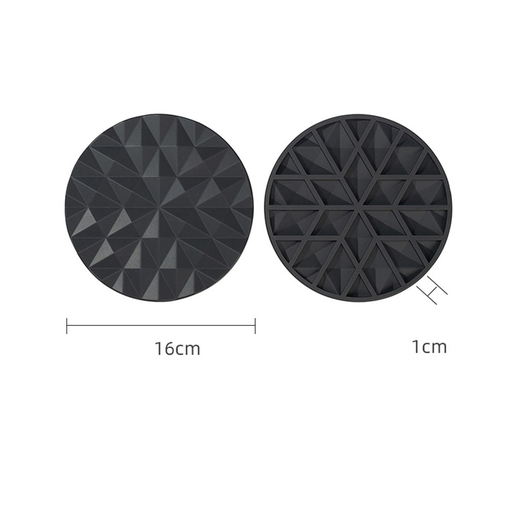 Round Heat Resistant Silicone Mat Multifunction Non-slip Table Placemat ...