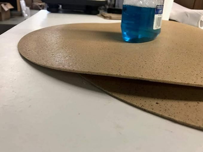 Round Heavy Duty Eco Cork Foam Liner Matting for Lazy Susans or Kitchen ...