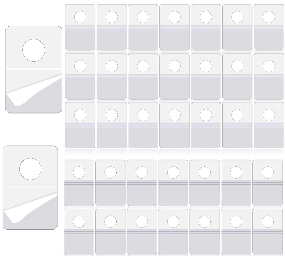 Round Hole Hang Tabs,Bexikou Self Adhesive Hang Tags for Retail 300Pcs ...
