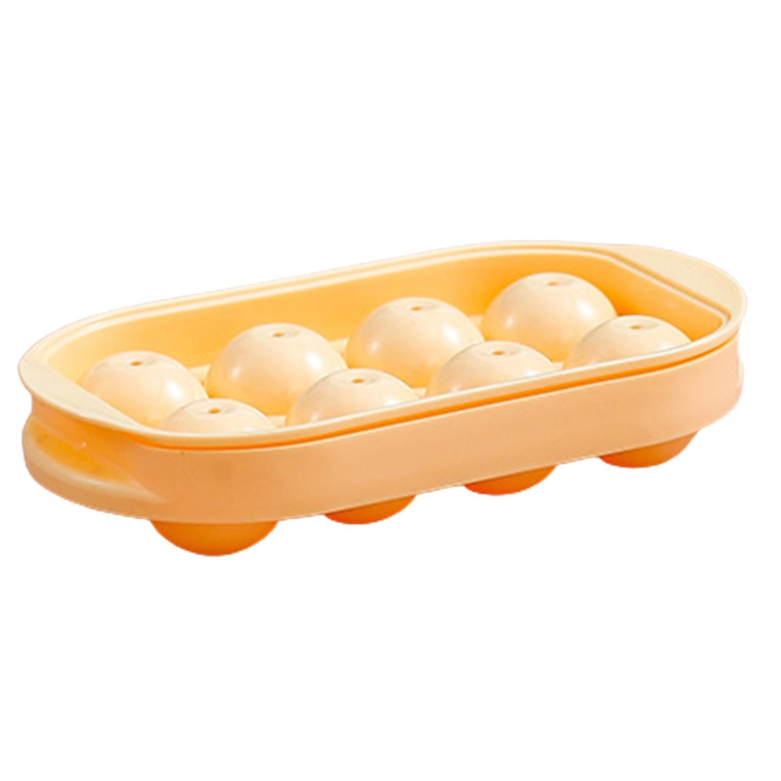 Round Ice Box Non-stick Food Grade Easy to Demold with Lid Ice Making ...