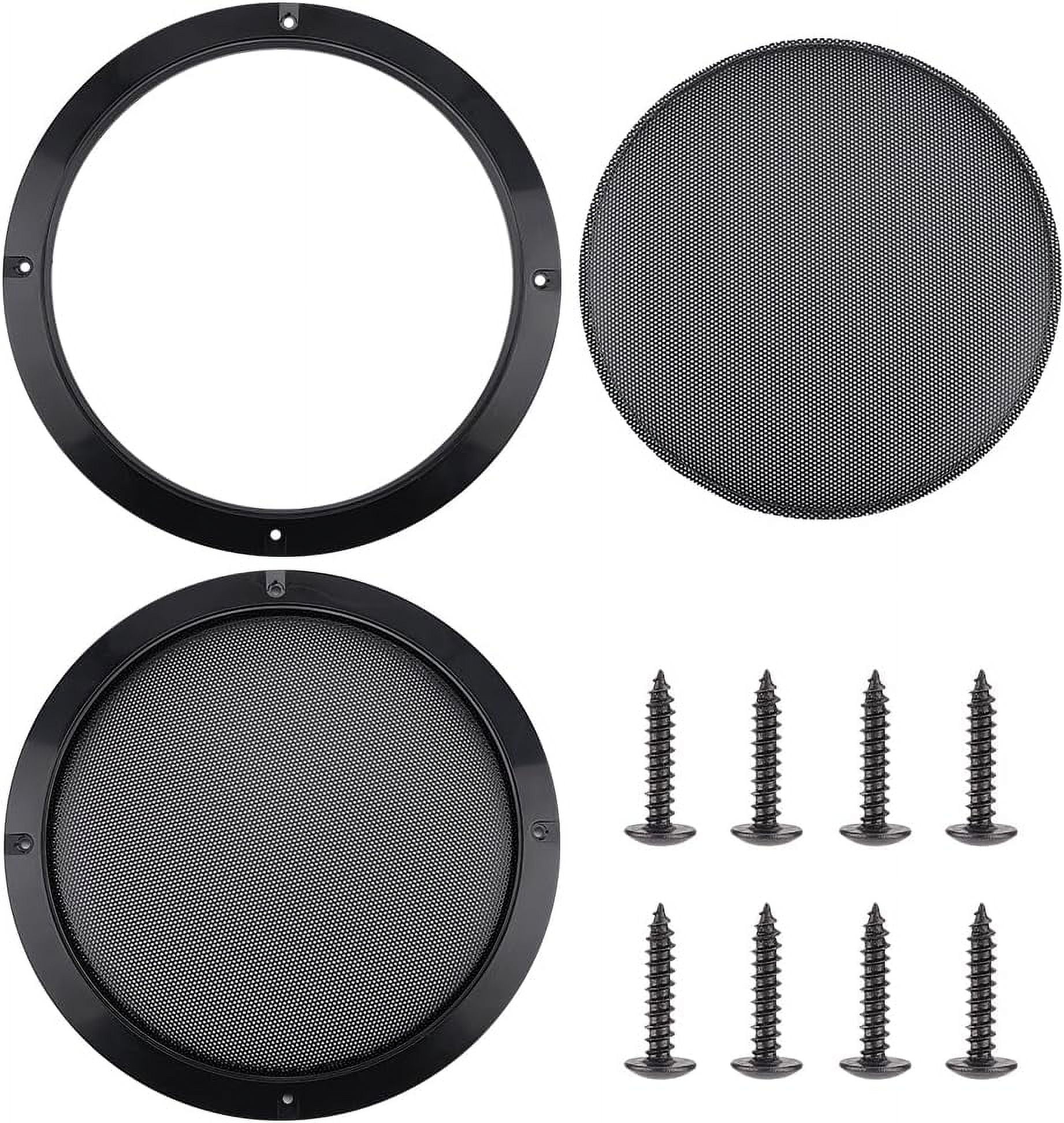 Round Iron with Plastic Mesh Speaker Grills Covers Car Audio Horn Guard ...