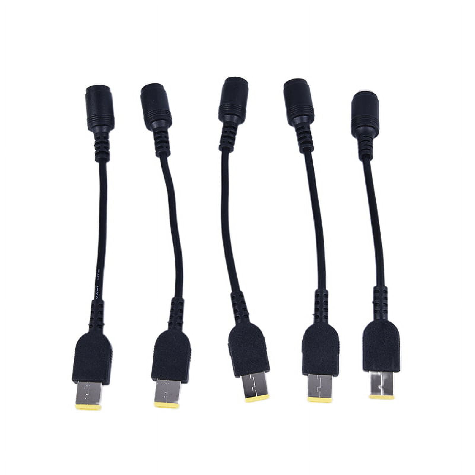 Round Jack to Square Plug Adapter Charger Power Converter For Lenovo ...