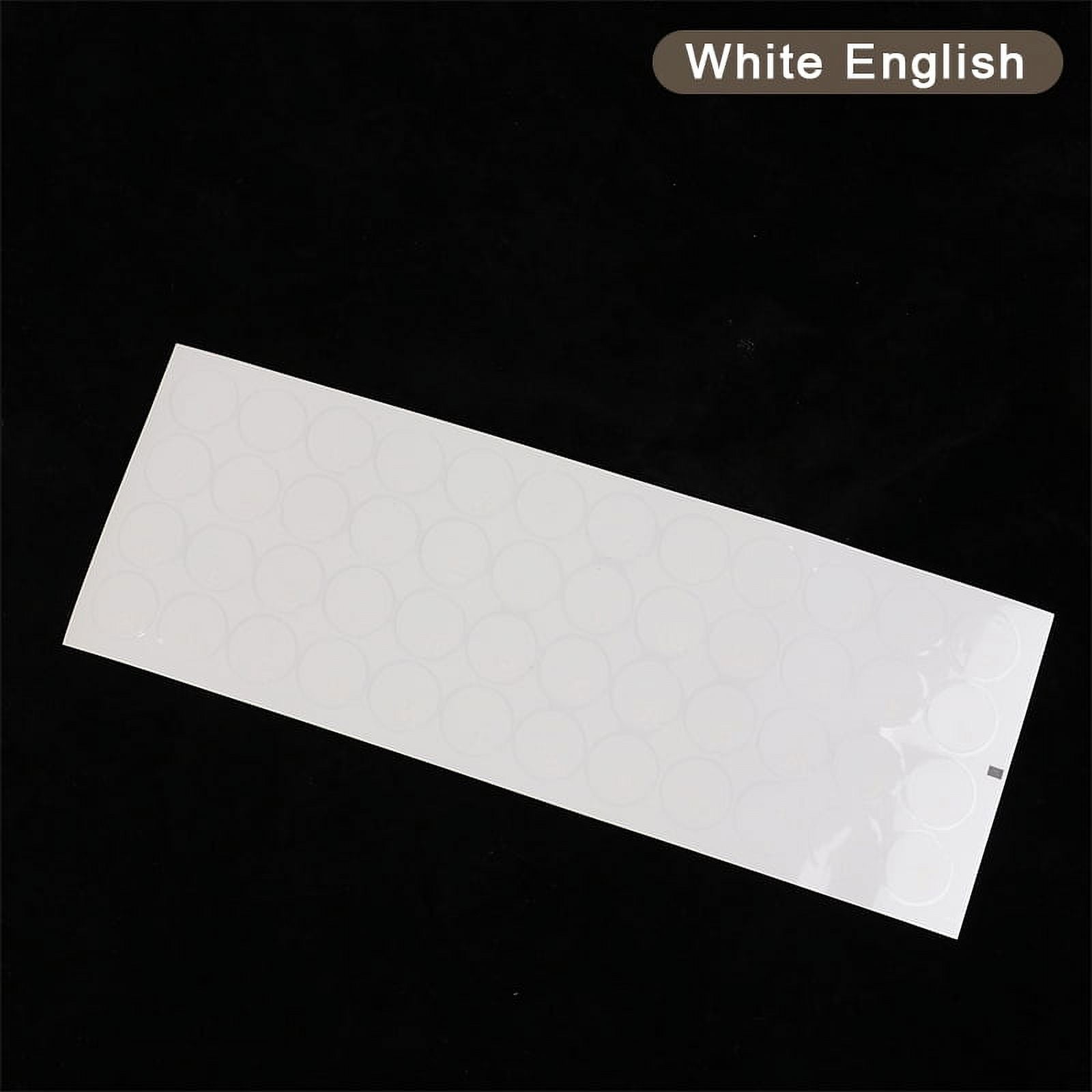 Round Keyboard Sticker Transparent Keyboard Cover English/Korea/Russian ...