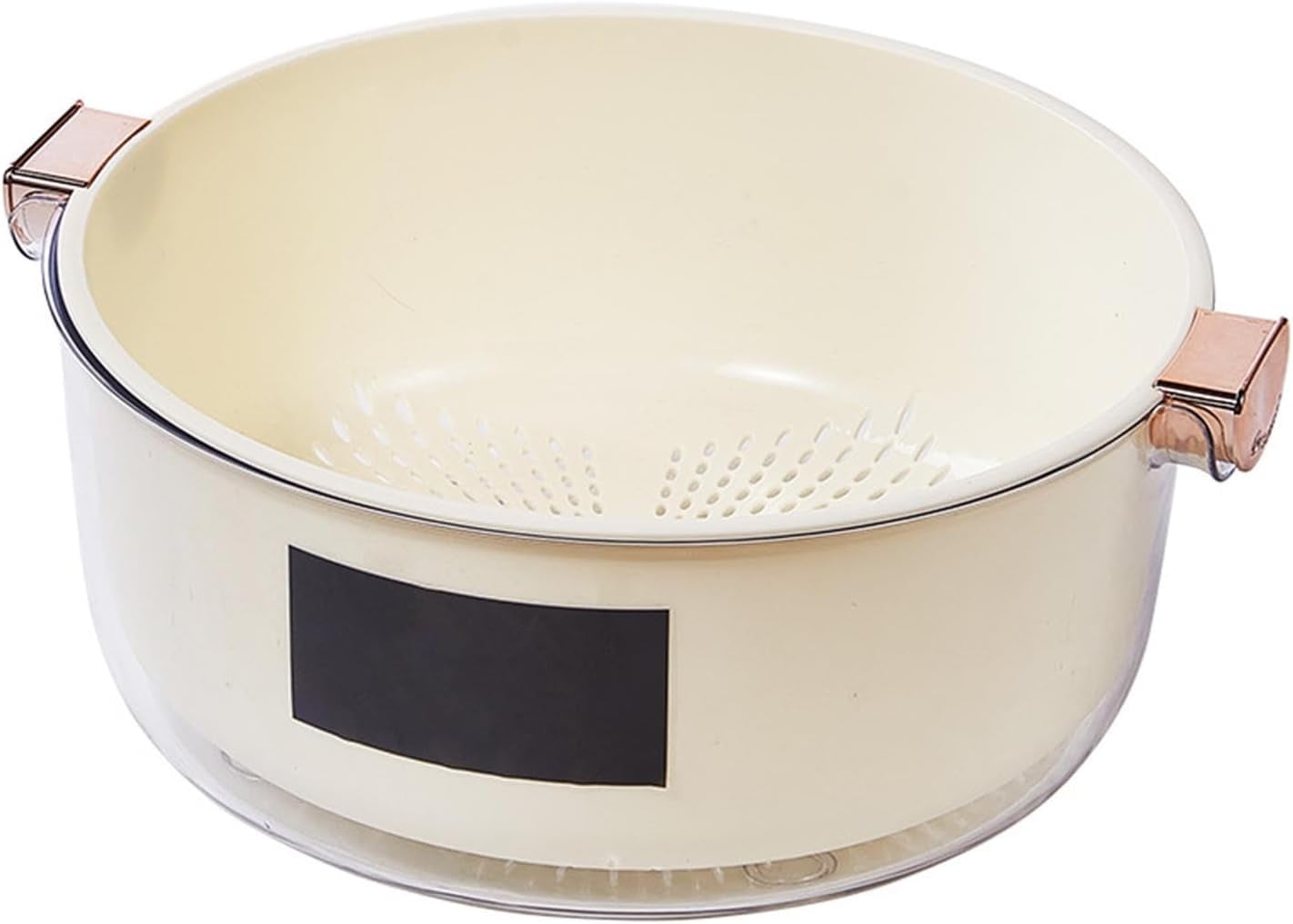 Round Kitchen Colanders Bowl Set 2 in 1 Fruit Vegetable Washing Food ...