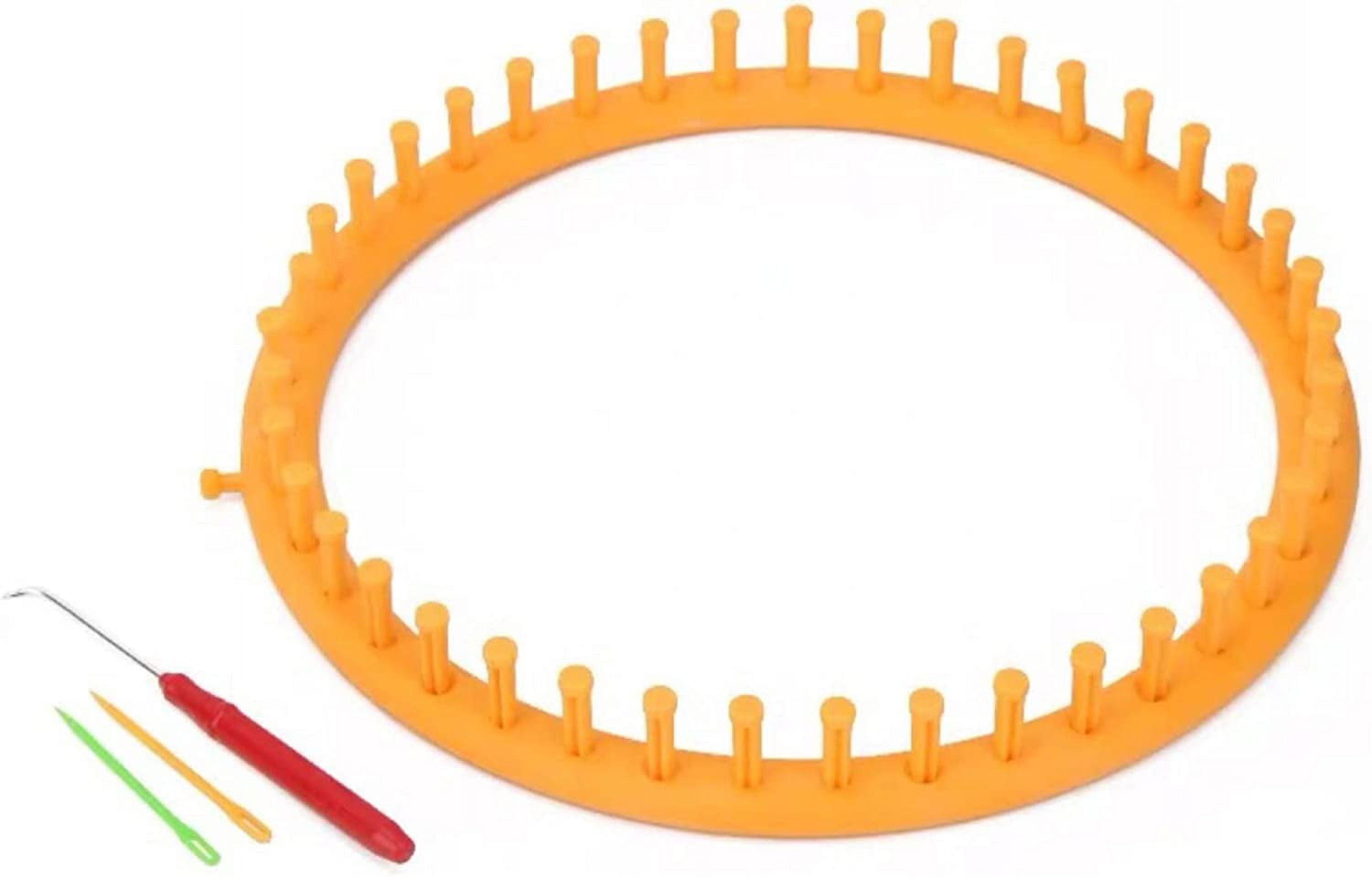 Round Knitting Looms Set 29 cm Diameter Yellow Plastic Weaving Looms Scarf Hats Making Tools DIY ...