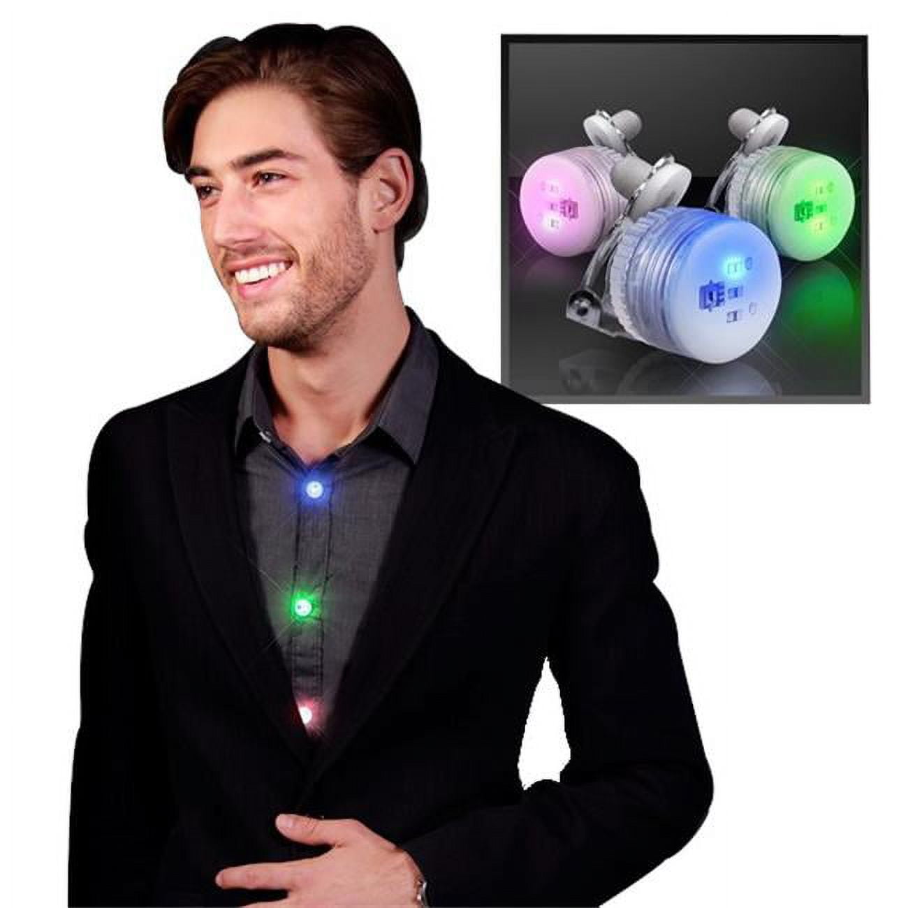 Round LED Blinky Clip on Pins, Assorted Color - Pack of 25 - Walmart.com