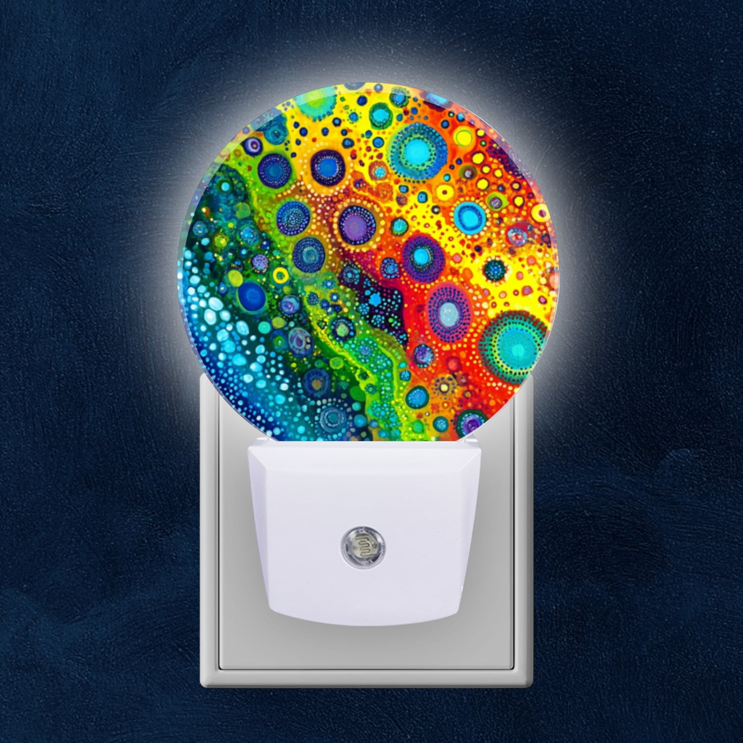 Round LED Night Lights Lamp with Dusk to Dawn Sensor, The Explosion Of ...