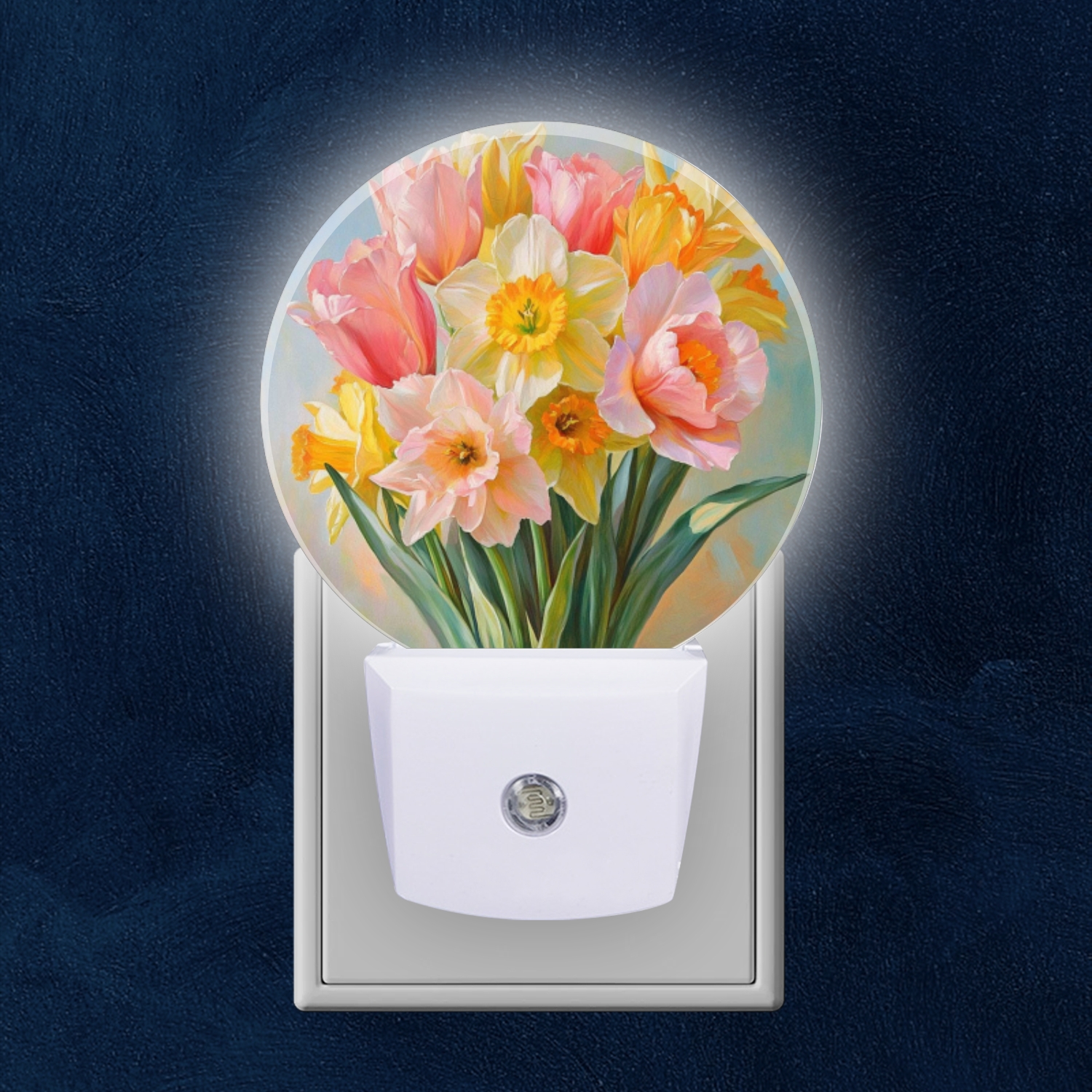 Round LED Night Lights Lamp with Dusk to Dawn Sensor, SeTurtle Swimming ...
