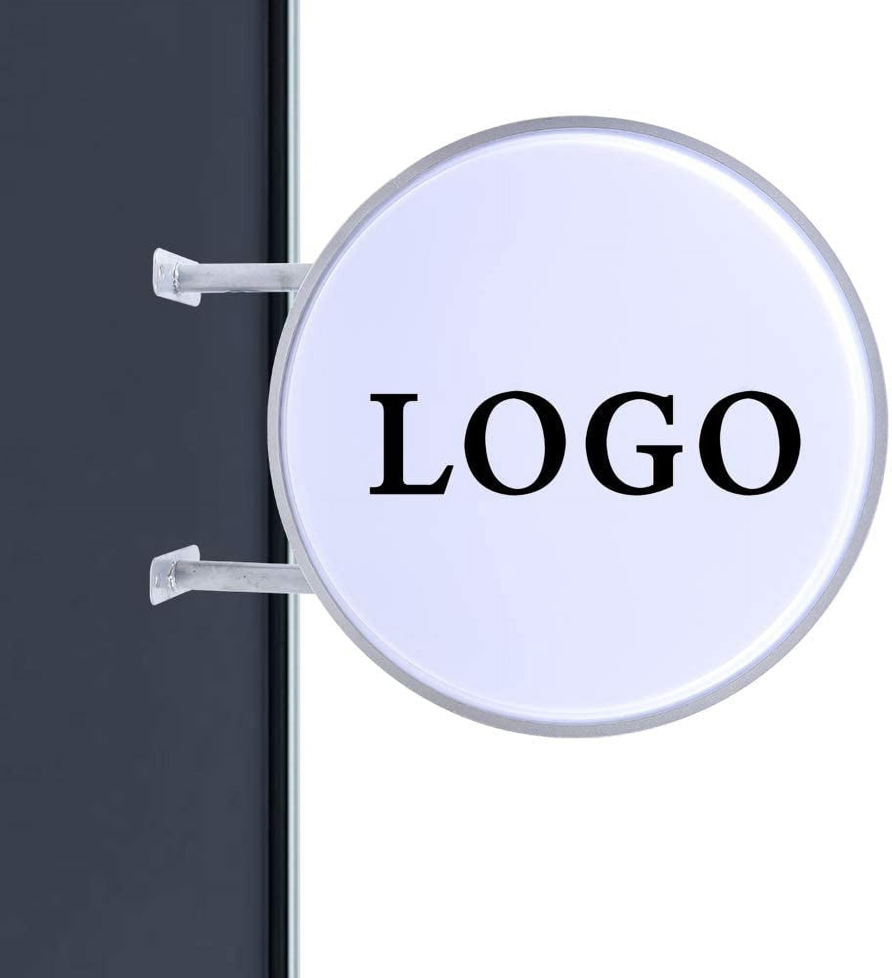 Round LED Signs Double Sided Outdoor Projecting Light LED Light Box ...