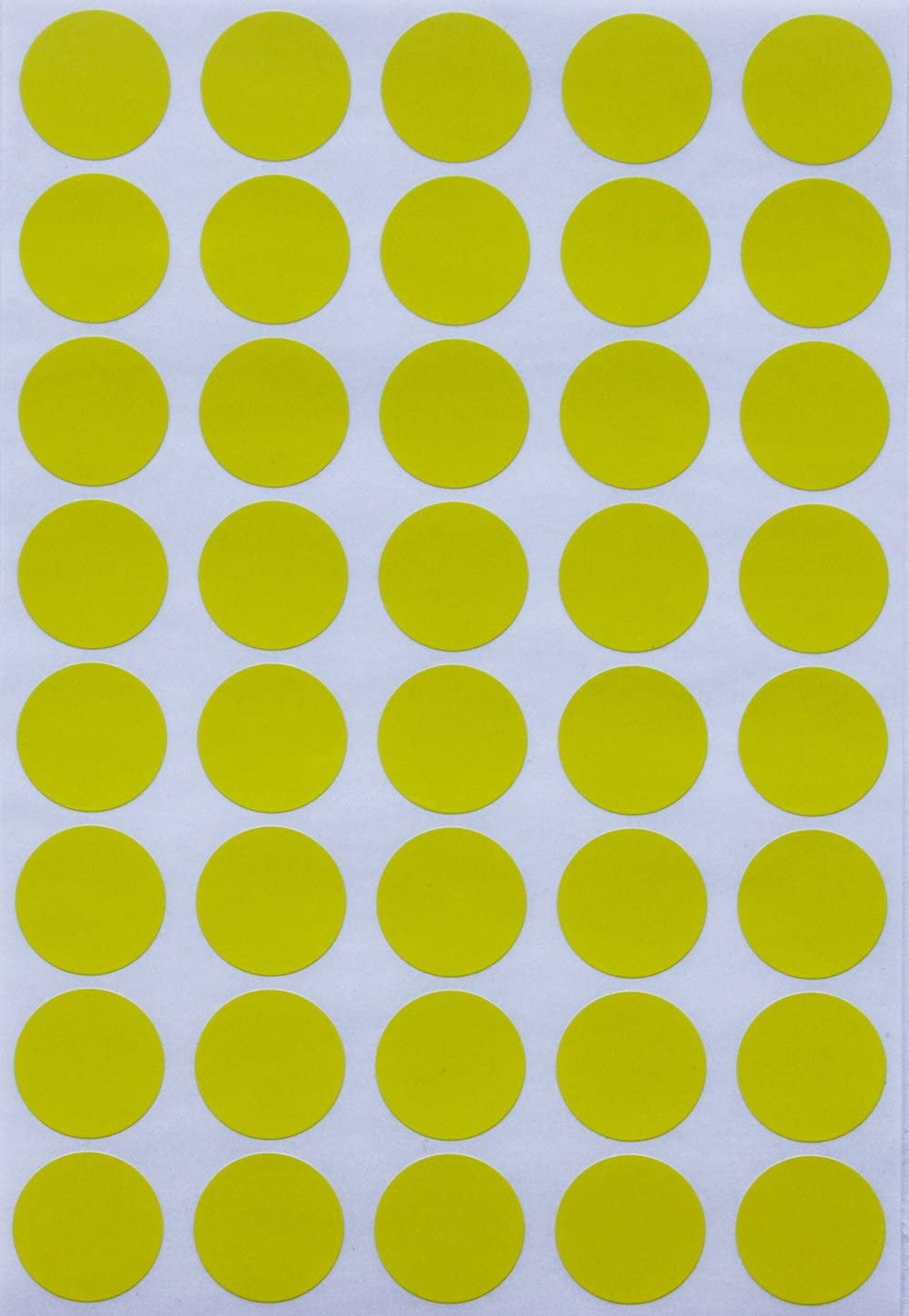 Round Labels Colored Sticker dots 19mm 3/4 inch - Yellow - 600 Pack ...