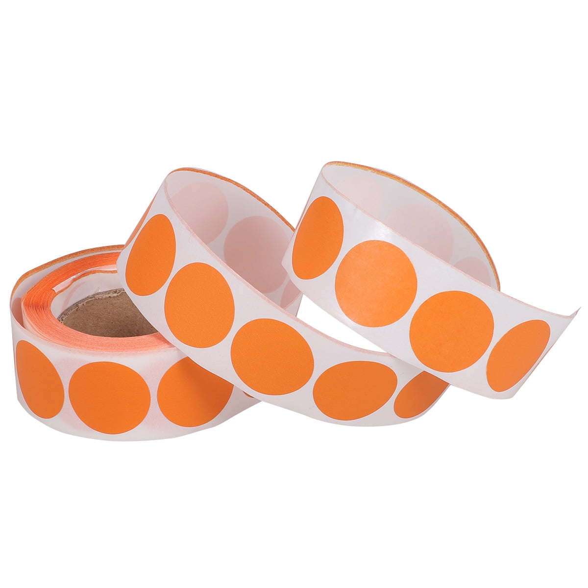 Round Labels Printable Stickers Labels Stickers Printable Orange 2.5x2 ...