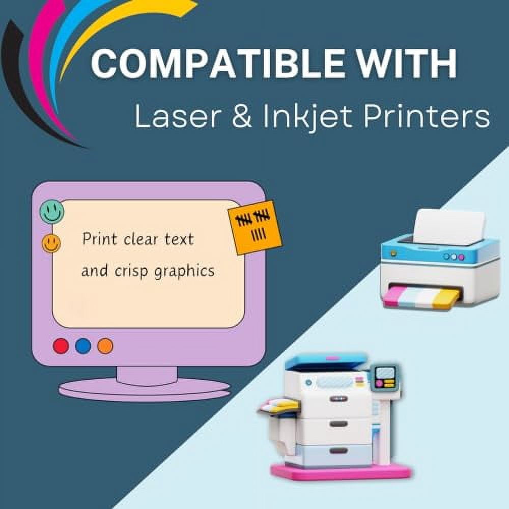 Round Labels for Laser/Inkjet Printers, Permanent Adhesive, 2 Inches ...