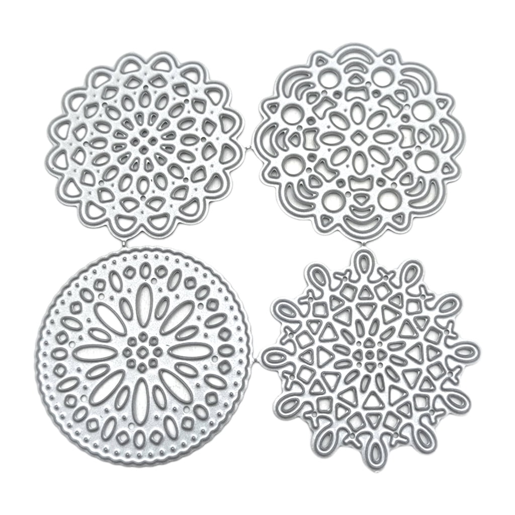 Round Lace Metal Cutting Dies Template Decorative Embossing Die ...