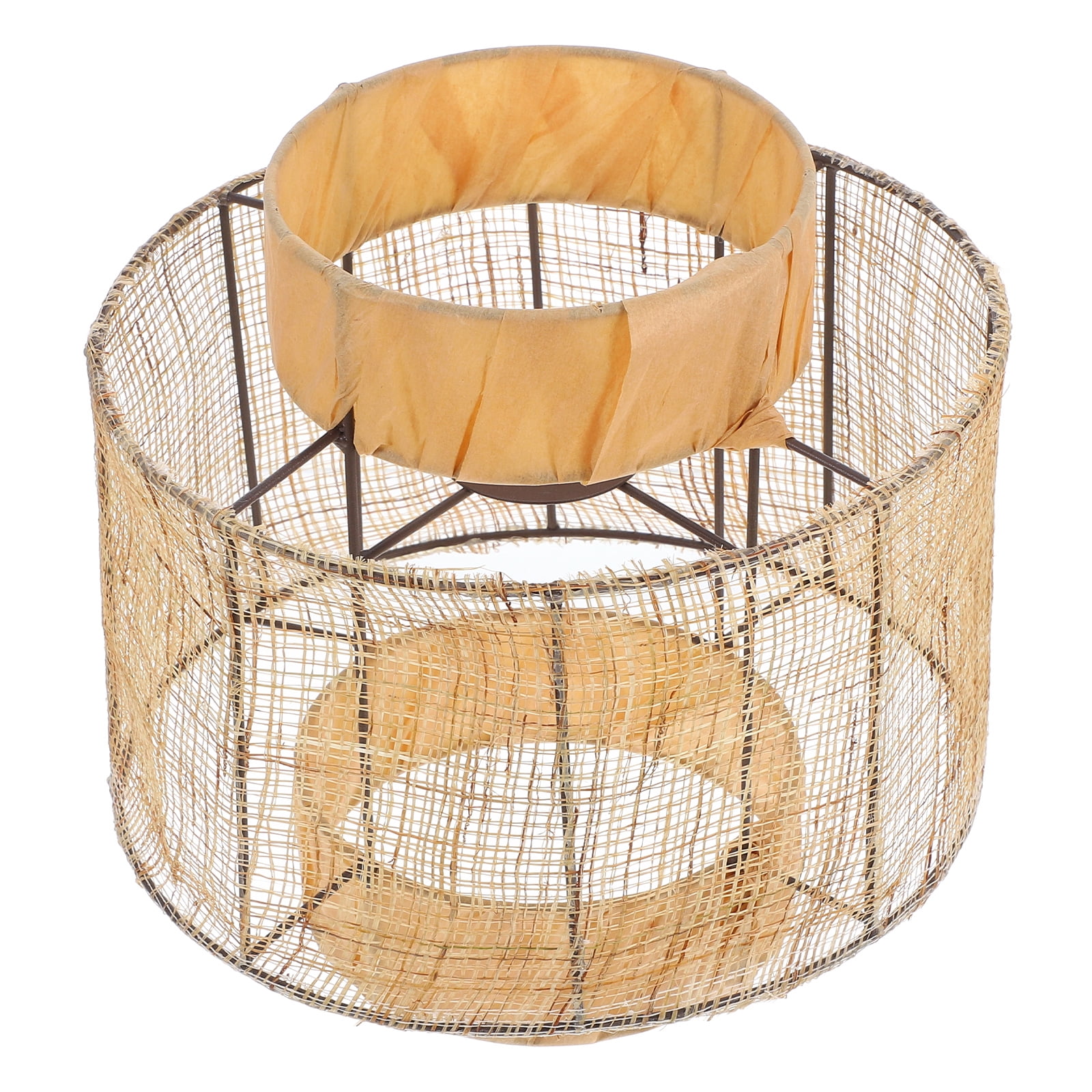 Round Lamp Shade Covers for Bedroom Home Lampshade Floor Small Khaki ...