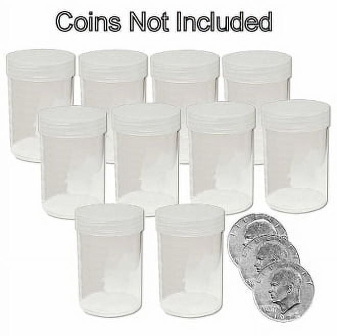 BCW Large Dollar Coin Tubes, 38mm, Clear Plastic, Coin Storage ...