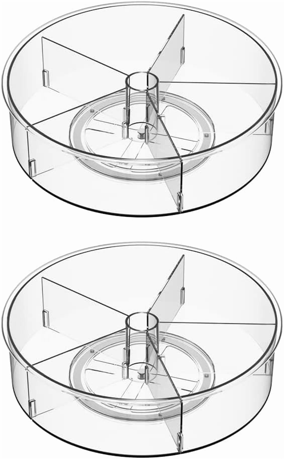 Round Lazy Susan Rotating Turntable Storage Container Rotating ...