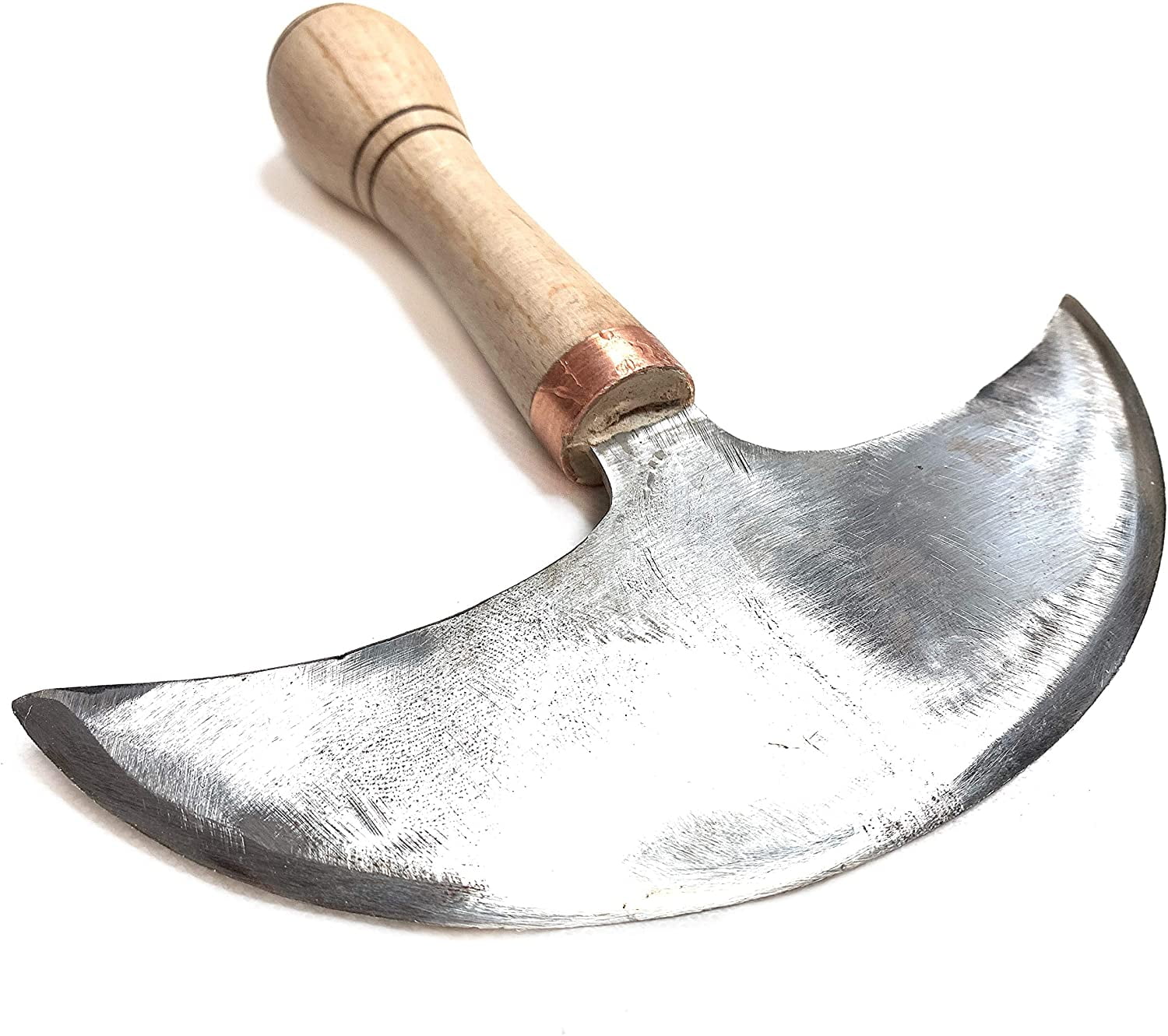 Round Leather Knife. Doubled Edged Rounded Knife Extra Large - 6.5 ...