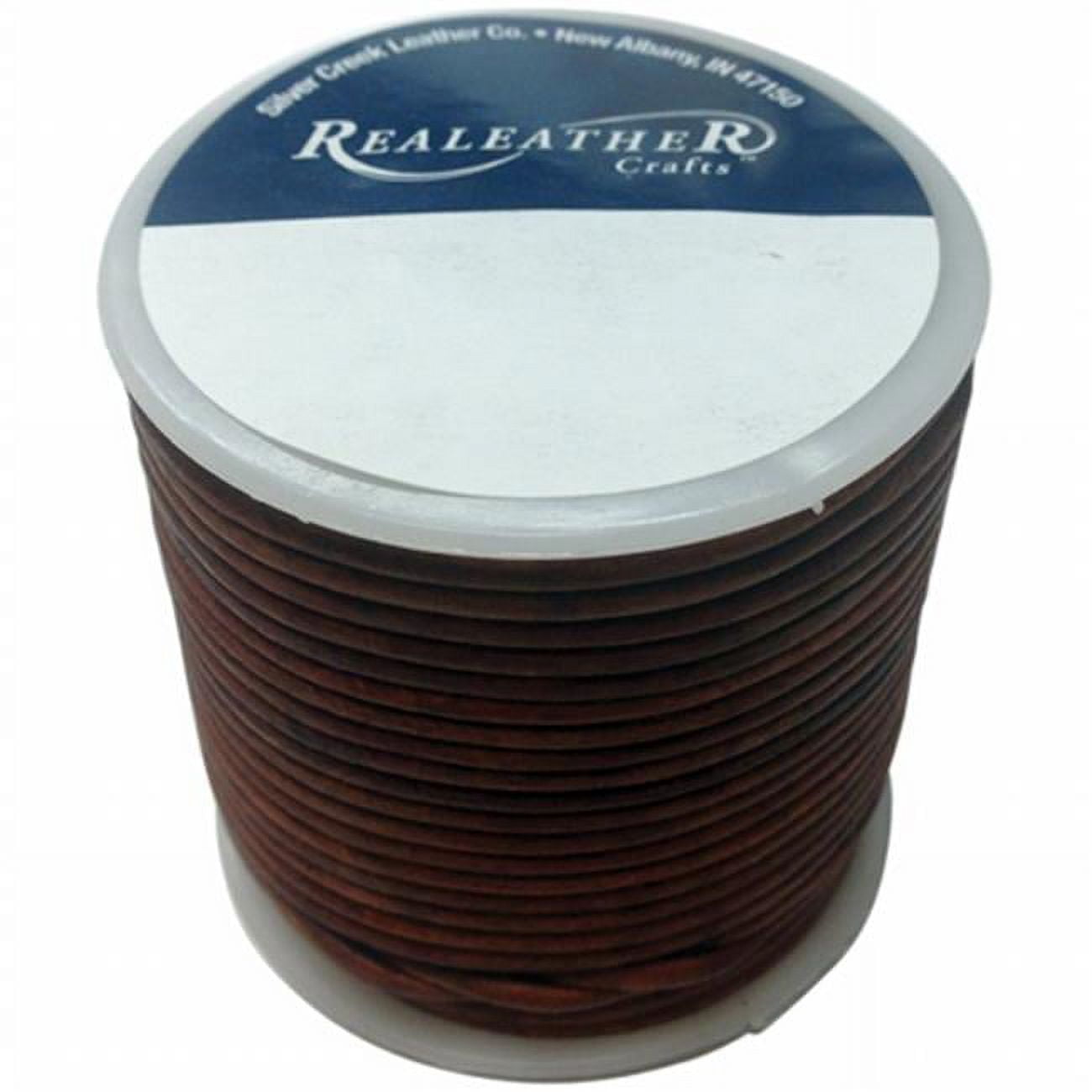 Round Leather Lace 2mm 25yd Spool-Cedar - Walmart Business Supplies