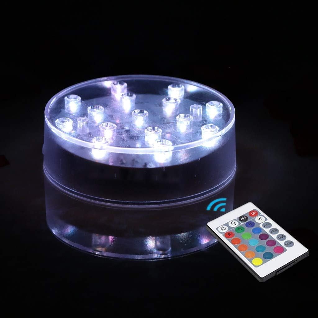 Round Led Light Base For Crystal Decoration, Rechargeable Pedestal With ...