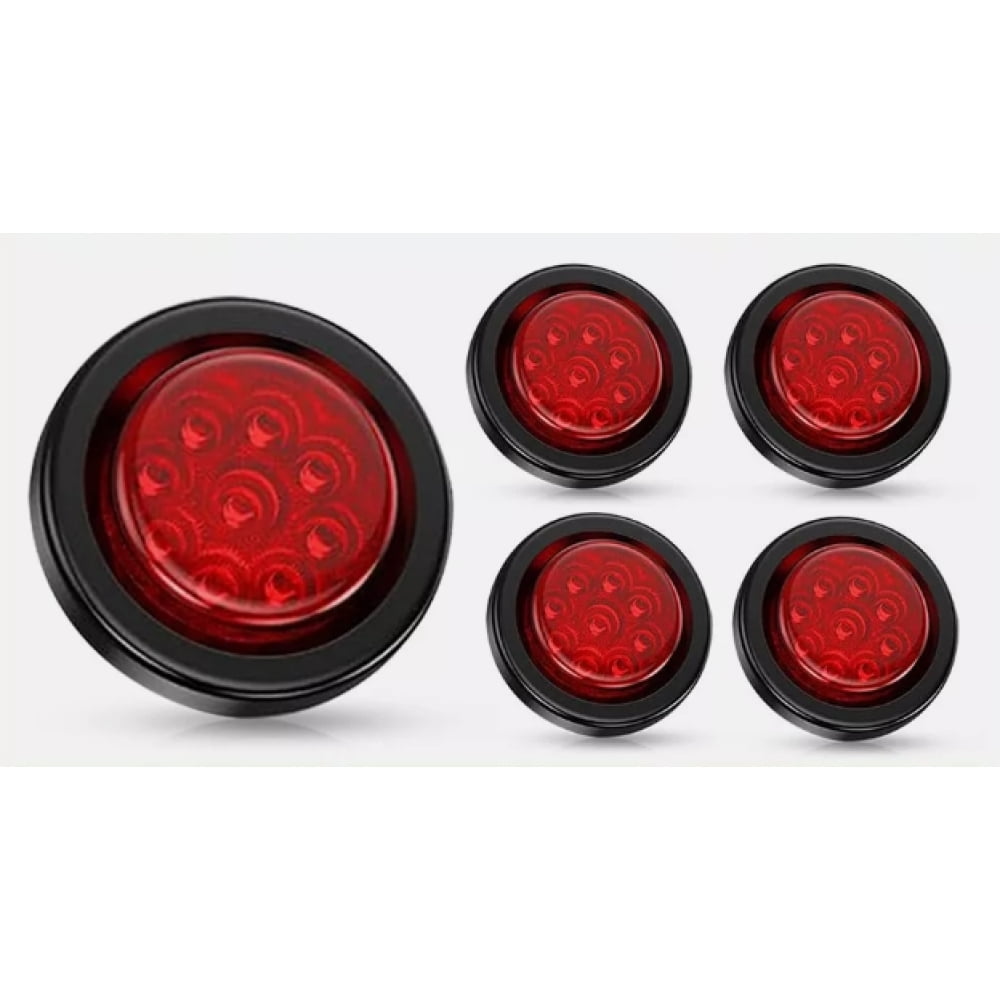 Round Led Marker Lights, Universal Fitment Flush Mount With Rubber ...