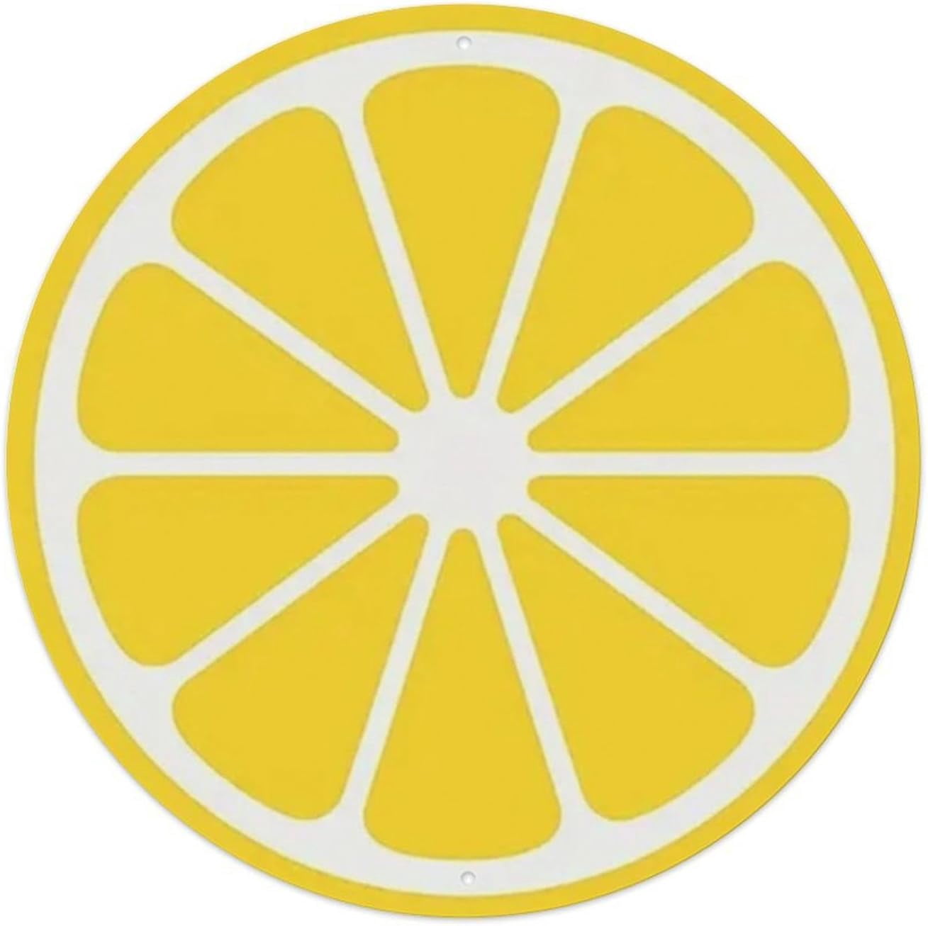 Round Lemon Slice Metal Tin Sign Retro Wall Decor Poster for Cafe Bar ...