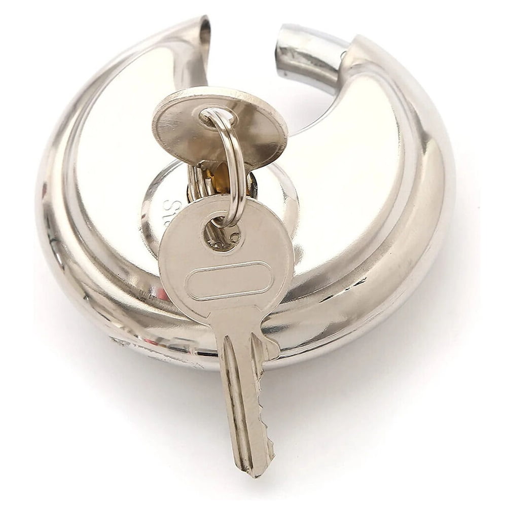 Round Lock Padlock Storage Unit Keyed Stainless Steel Cylinder ...