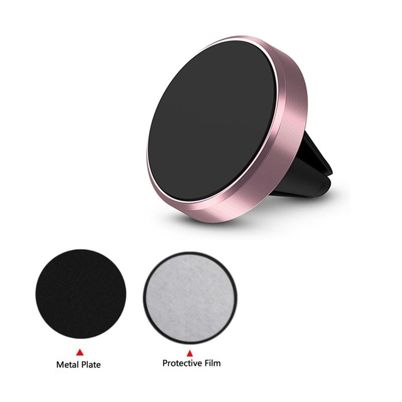 Round Magnetic Phone Holder in Car Stand Magnet Smartphone Bracket Car ...