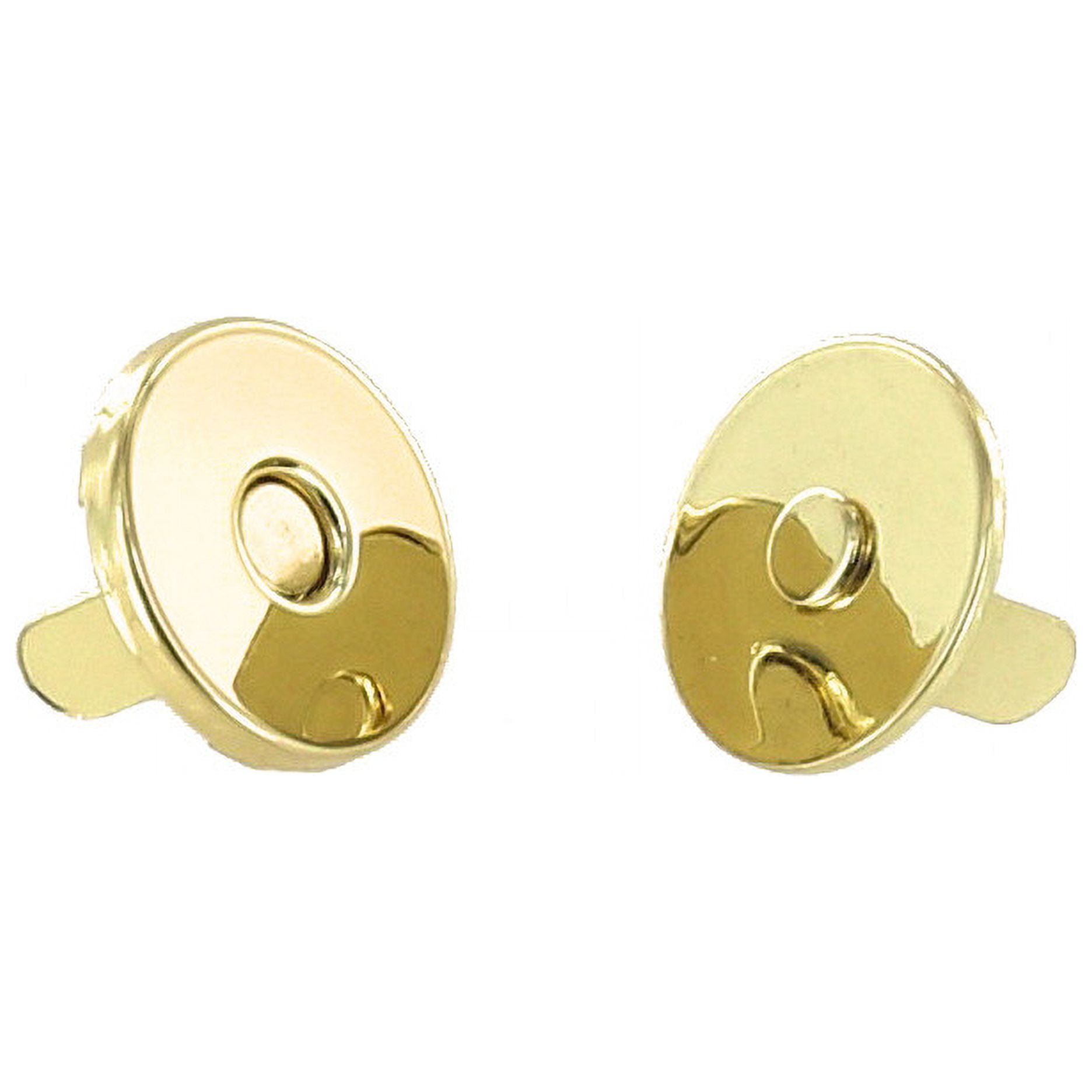 Round Magnetic Snap, Prong Back, Natural Brass - Walmart.com