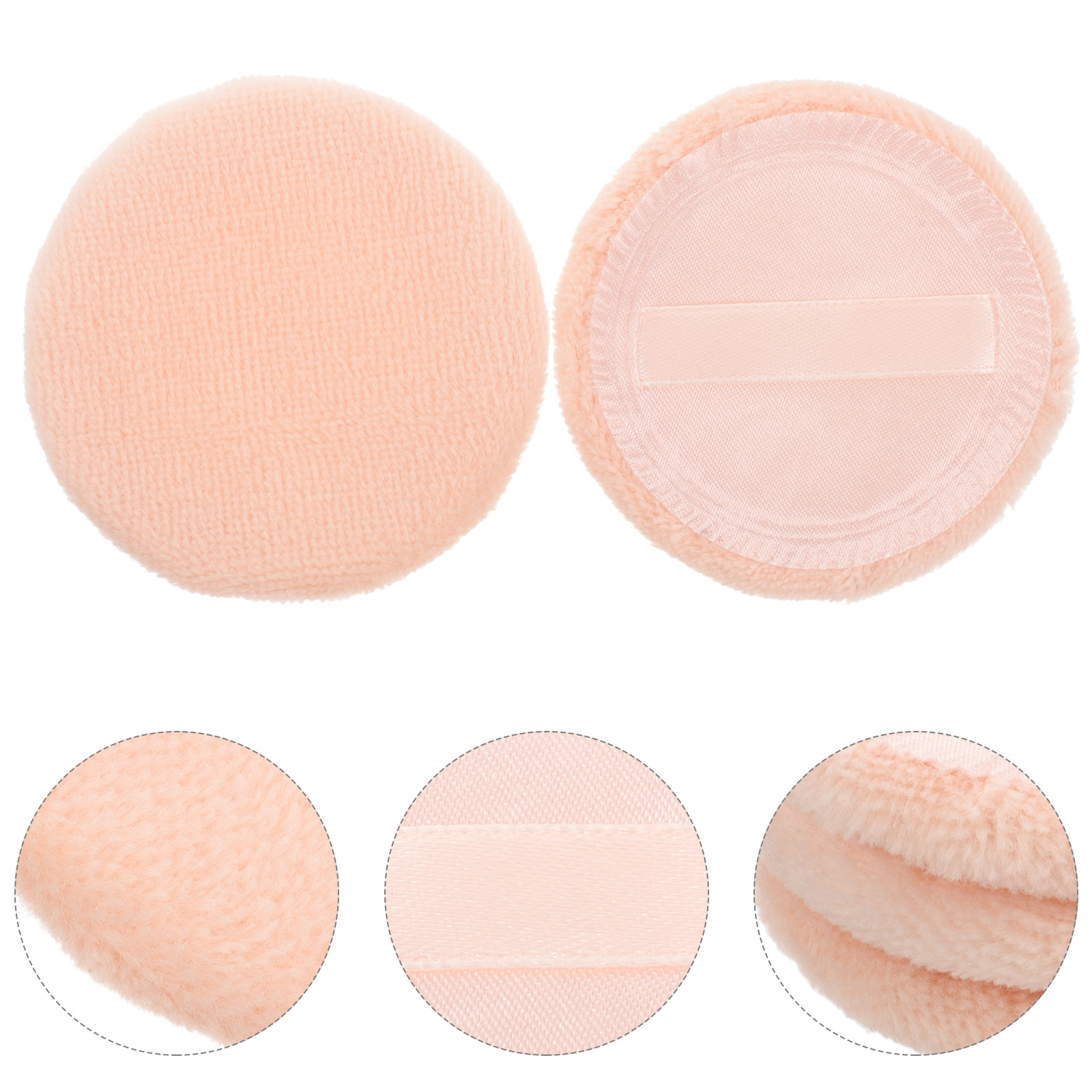 Round Makeup Puff,10PCS Pure Powder Puffs Round Loose Powder Puffs ...