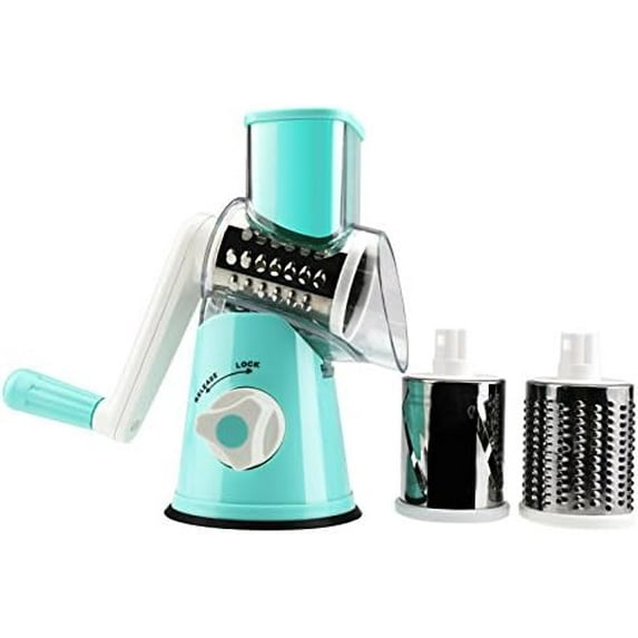 Round Mandoline Drum Slicer Rotary Cheese Grater Veggie Slicer ...