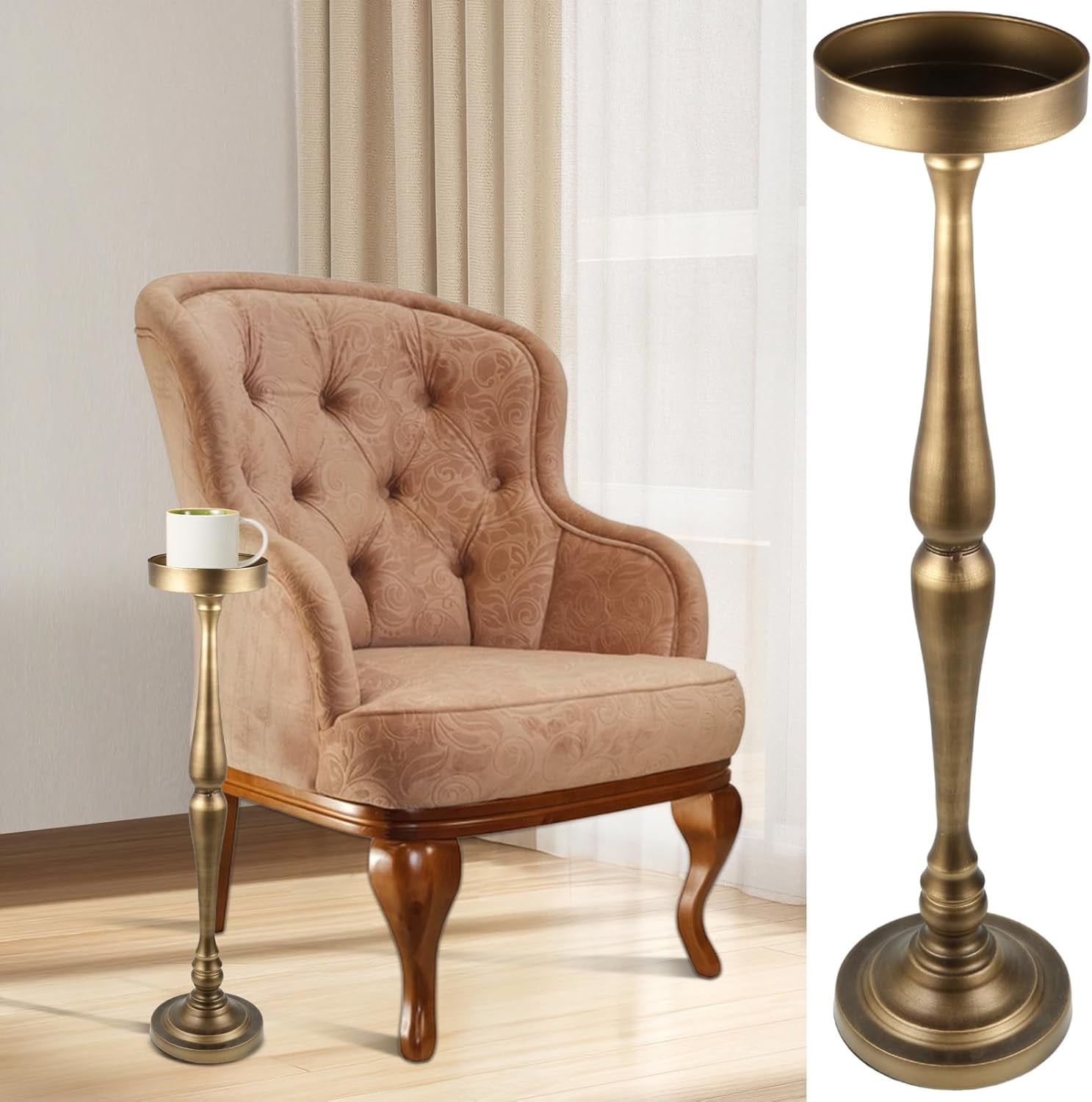 Round Martini Table Drink Table Pedestal Side/End Drink Tables Small ...