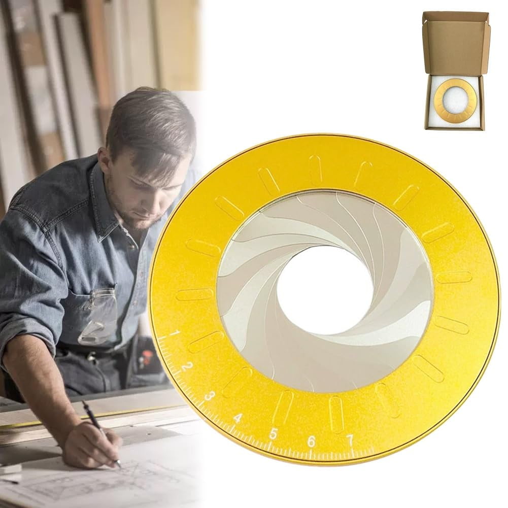 Round Measuring Tool, Pipe Diameter Circle Drawing Tool, Adjustable ...