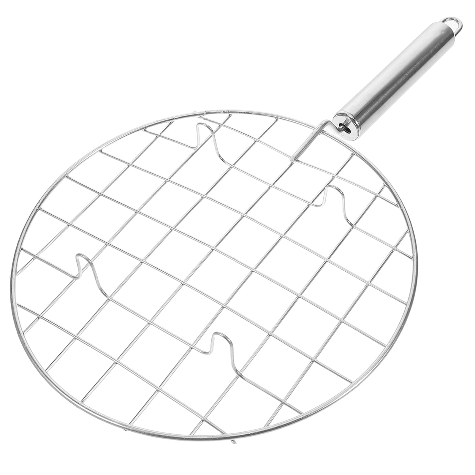 Round Mesh Grate Steak Accessories Grilled Fish Barbecue Racks Silver ...