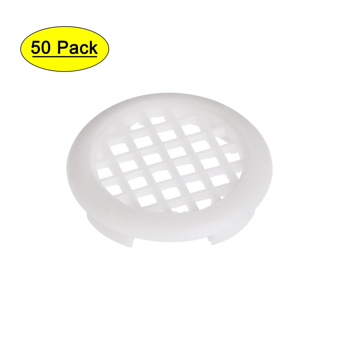 Round Mesh Hole Air Vents Plastic Soffit Vents White Cover 30mm Hole ...