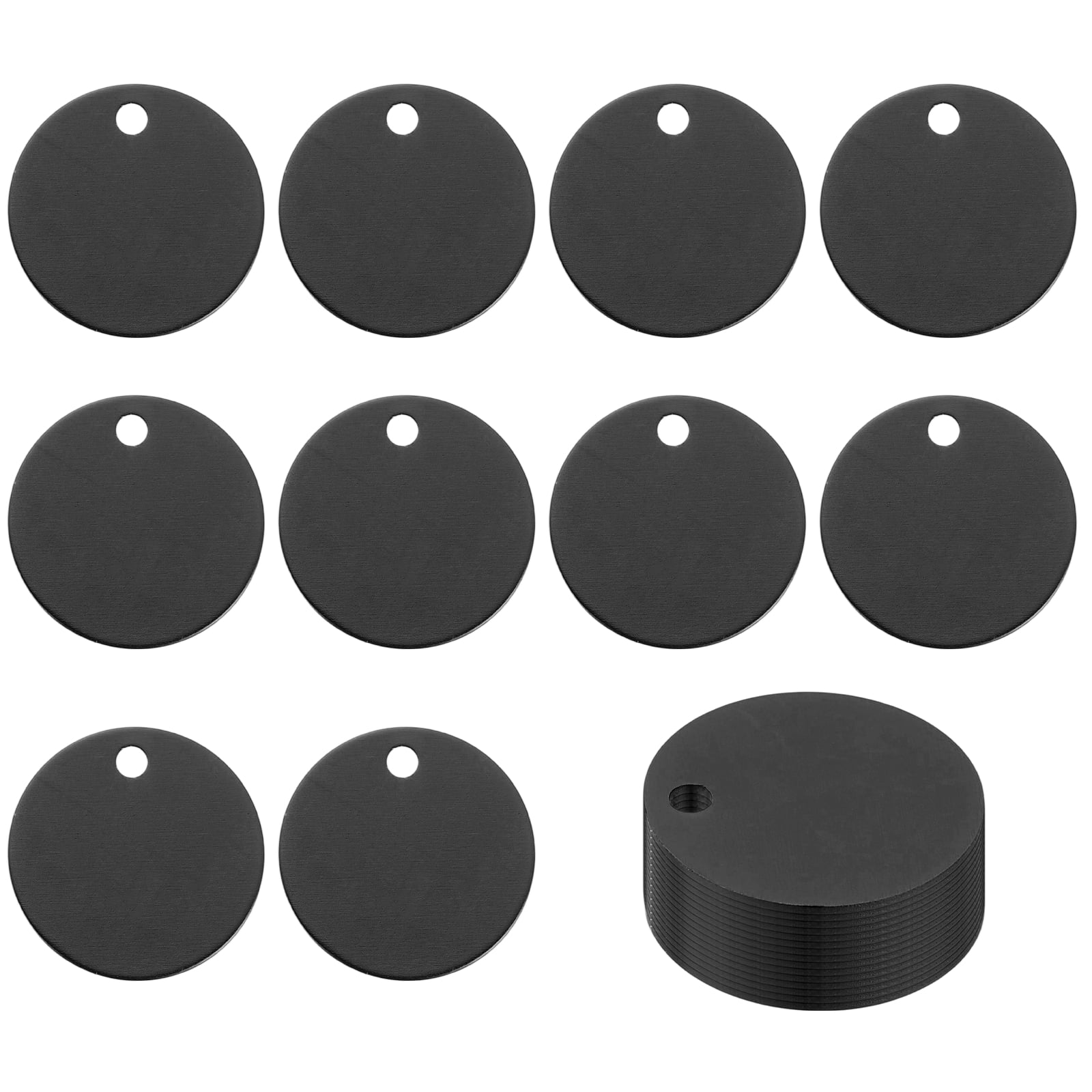 Uxcell Metal Round Stamping Blanks Tags for Engraving and Crafting ...