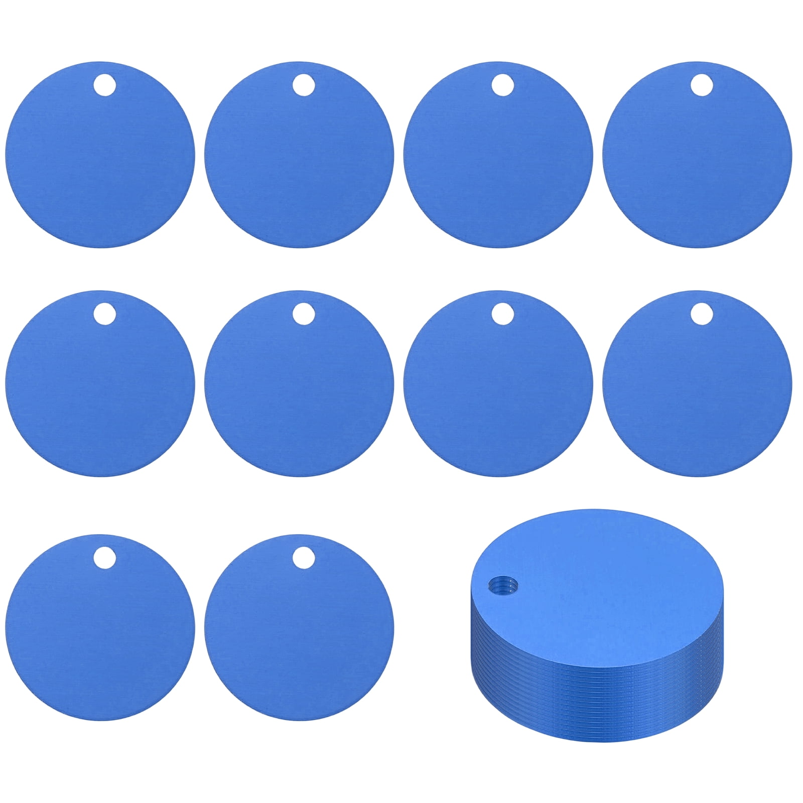 Uxcell Metal Round Stamping Blanks Tags for Engraving and Crafting ...