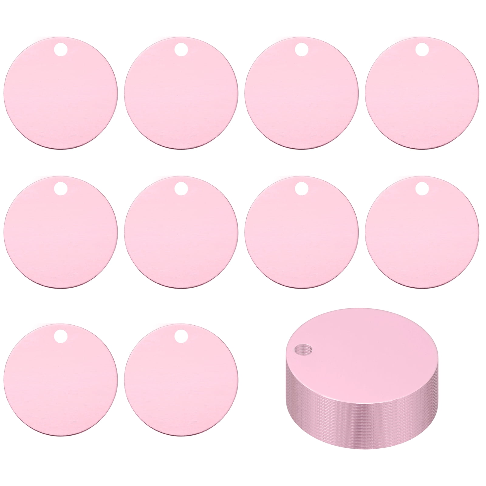 Uxcell Metal Round Stamping Blanks Tags for Engraving and Crafting ...