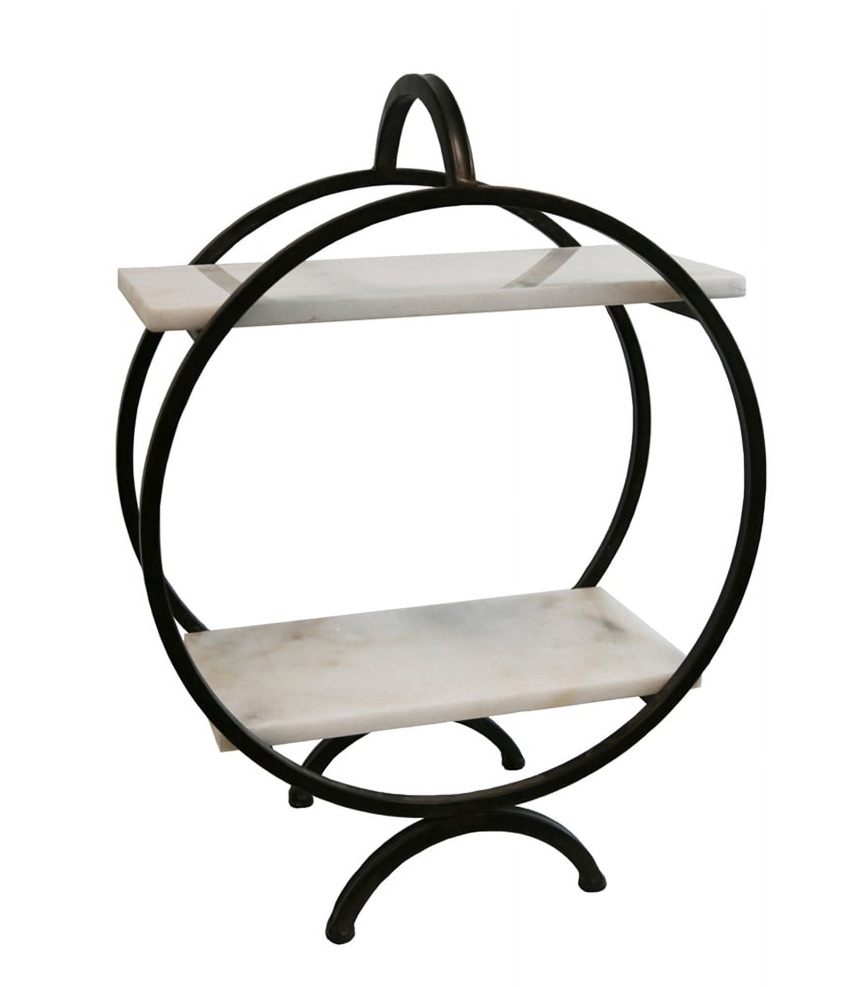 Round Metal Tiered Tabletop Shelf, Bronze - Walmart.com