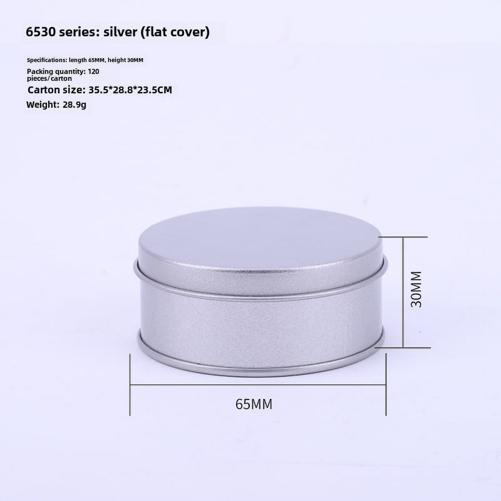 Round Metal Tin Box for Food Storage Versatile Packaging - Walmart.com