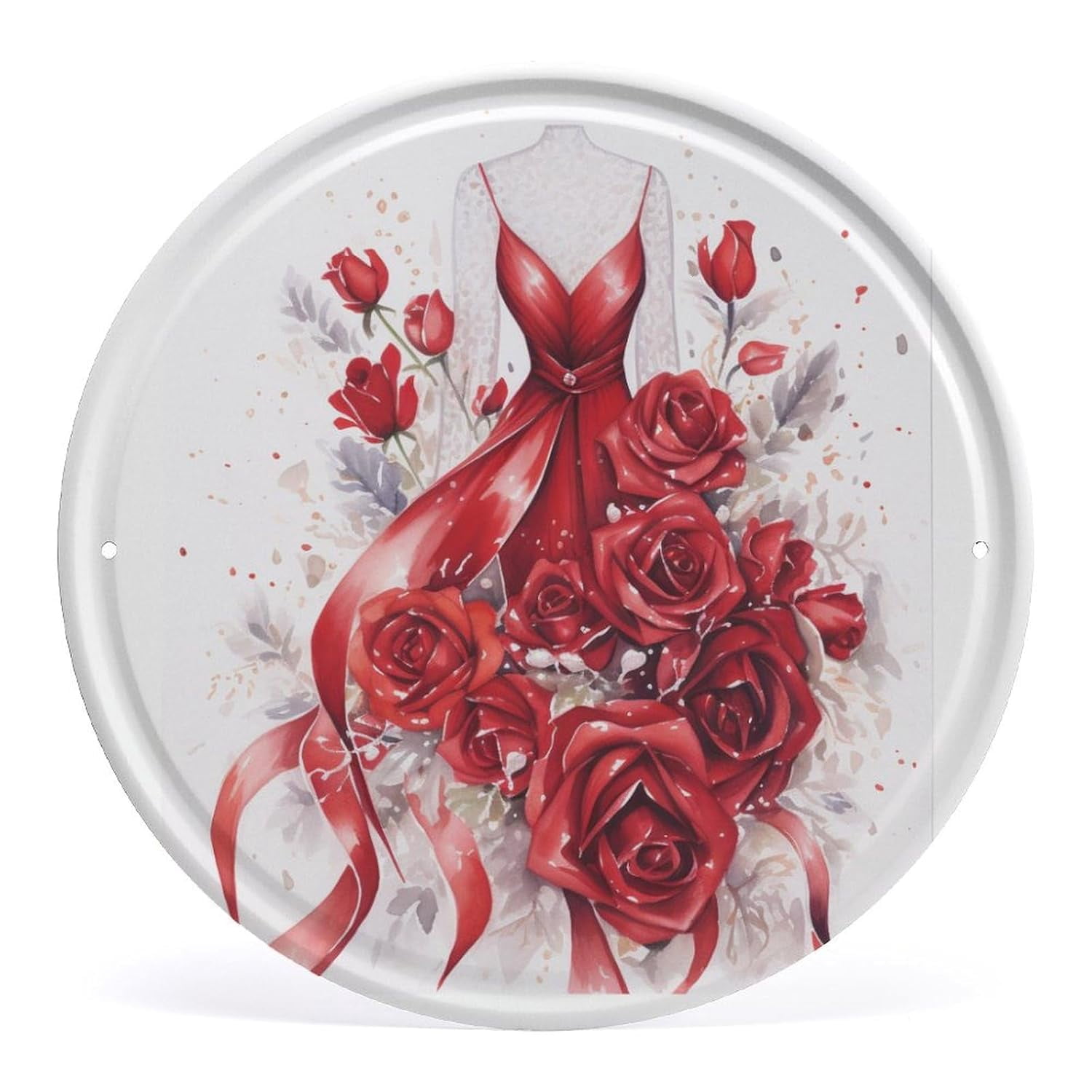 Round Metal Tin Sign My Retro Vintage Decor Sign Metal Tin Sign Red ...