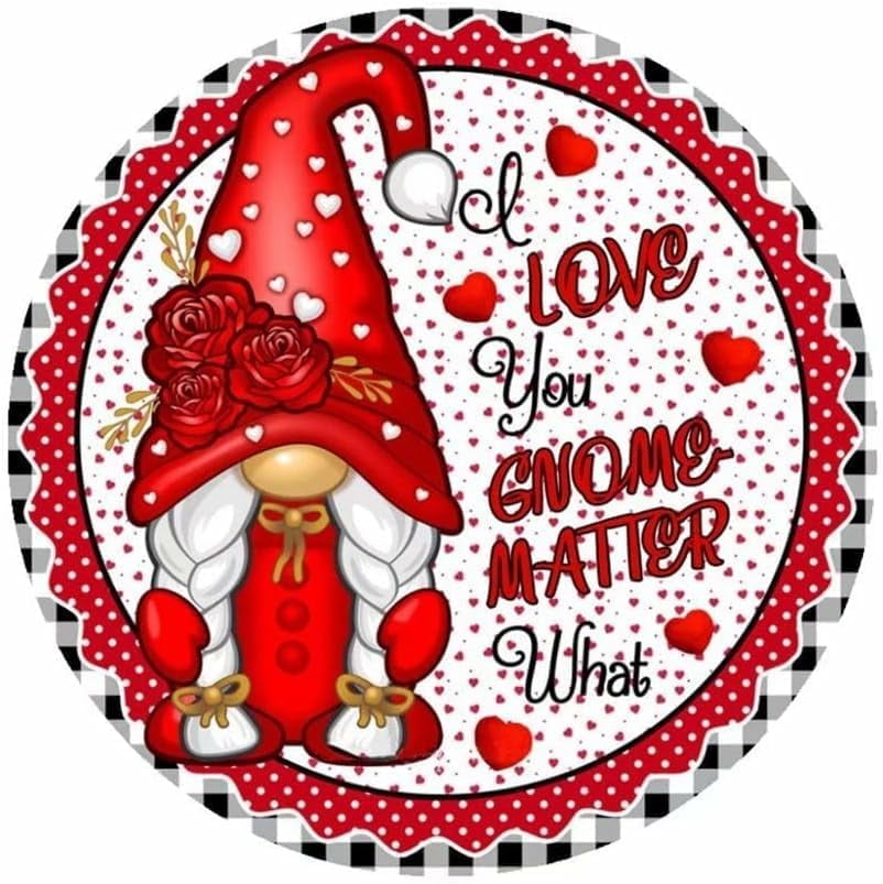 Round Metal Tin Signs Valentines Day Goblin Advertising Tin Sign Wall ...