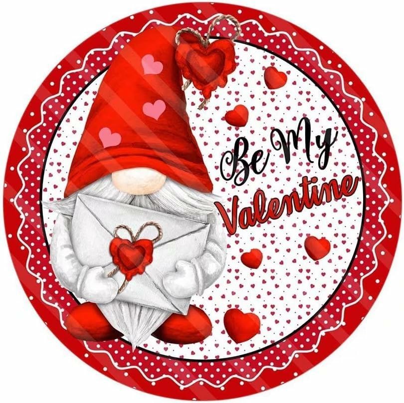 Round Metal Tin Signs Valentines Day Goblin Advertising Tin Sign Wall ...