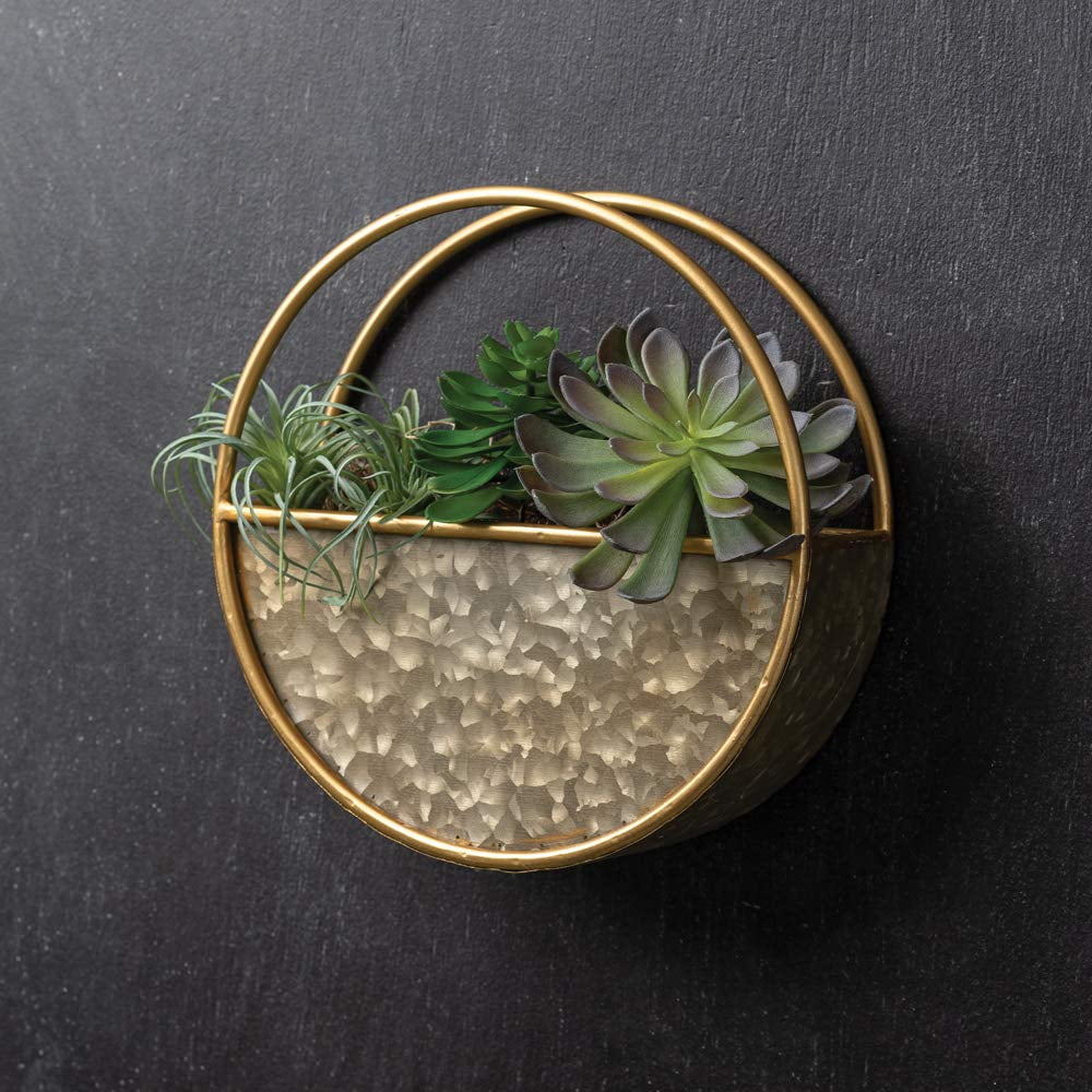Round Metal Wall Planter - Walmart.com